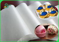China FDA & SGS 33 ~ 38gsm Translucent Cupcake Liner Paper White Color In Sheet for sale