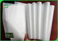 China Food Grade 28gsm 30gsm MG Kraft White Paper Eco - Friendly For Bags For Fast Food for sale