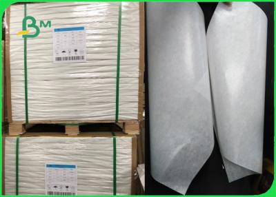 China Food Safe 762 X 1016mm MG Kraft White Paper 28gsm 30gsm For Fast Food Bags for sale