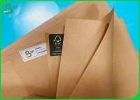China Jumbo Roll Recycled Test Liner 160GSM Paper / Custom Size FSC Brown Packing Paper for sale