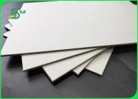 China Thickness 1 / 1.5 / 2.0 / 2.5mm Grey Cardboard Sheets Recycled Paper For Boxes for sale