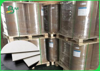 China Thickness 1 / 1.5 / 2.0 / 2.5mm Grey Cardboard Sheets Recycled Paper For Boxes for sale