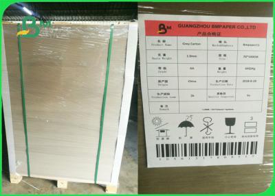 China 1mm 1.5mm 2mm Grey Chipboard Paper Sheets Black Laminated Grey Board for sale