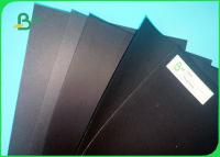China 100% Wood Pulp Grey Cardboard Sheets Good Folding Resistance 1.5-2.0mm Black Book Binding Board For Bags for sale