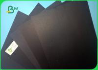 China 100% Wood Pulp Grey Cardboard Sheets Good Folding Resistance 1.5-2.0mm Black Book Binding Board For Bags for sale