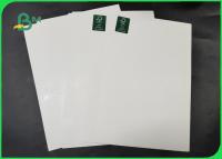China 1.0MM 1.2MM 1.5MM White Card Board / Ivory Paper 400GSM One Side Glosssy for sale