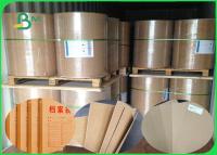 China FSC 250GSM - 400GSM Kraft Liner Board Brown Color 70 * 100 For Document Bags for sale
