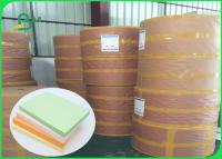 China FSC Pure Wood Pulp Colored Green Offset Printing Paper Color Designated 70CM 100CM for sale