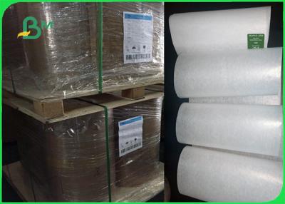China Food Grade High Temperature Resistance 45 & 50gram MG White Kraft Paper In Roll for sale