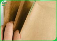 China Uncoated Recycled and Virgin Bobina De Papel Kraft 90g to 450g Natural Brown for sale