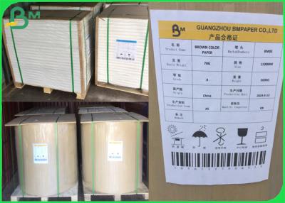 China Recycled Bobina De Papel Kraft 110 - 220gsm Moisture Proof For Packaging for sale