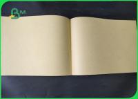 China Unbleached Brown Color Bobina De Papel Kraft FSC Approved 100G 200G 300g for sale