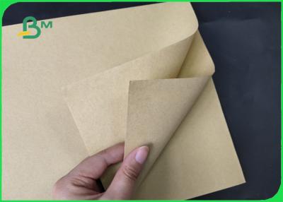 China FSC 80g 250gsm 350gsm Natural Brown Color Kraft Paper Rolls Eco - Friendly for sale