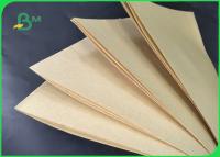 China FSC 80g 250gsm 350gsm Natural Brown Color Kraft Paper Rolls Eco - Friendly for sale