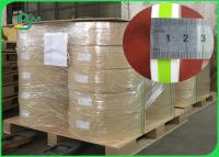 China 120G 13.5 / 13.7 / 14MM Green Straw Paper With FDA Certificate Stripe Printing for sale