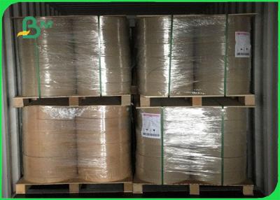 China Width 240 - 500mm Good Stiffness Stable Thickness 50gsm FDA Kraft Paper In Roll for sale