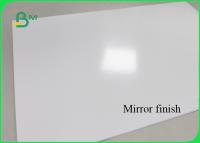 China 140 / 250gsm High Glossy Cast Coated Paper Size Customized With Mirror Finish for sale