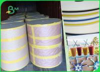 China 100 % Virgin Pulp Food Safe Straw Paper FDA SGS 60gsm 120gsm White Customized for sale