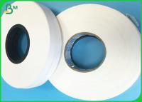 China Food Grade 32mm 44mm width 28gsm White Kraft Rolls For Straw Wrapping Paper for sale