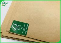 China 50 * 70cm 350G 400G Brown Kraft Paper Sheets 100% Virgin Wood Pulp Material for sale