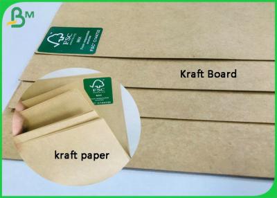 China Sheets 40gsm To 400gsm Virgin Craft Paper Uncoated Brown Kraft Board For Box Or Bags for sale