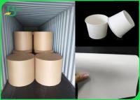 China FDA Certificated 18gr PE Coated Lunch Box 300gsm C1S White Cardboard for sale