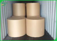 China 40G 50G Virgin Uncoated White Sack Kraft Paper / Brown Craft Paper Jumbo Roll for sale