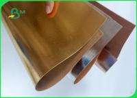 China Gold Color Tasteless 0.3mm 0.55mm Washable Kraft Paper Width 150cm For Tote Bag for sale