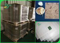 China MG / one side coated 32 35 40 grams good brightness white kraft paper in rolls for sale