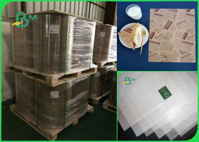China MG / one side coated 32 35 40 grams good brightness white kraft paper in rolls for sale