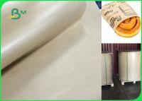China Wrapping Food Safe MG Brown Kraft Paper Roll Of 24 Grams 32 Grams FDA FSC ISO for sale