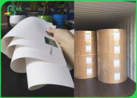 China Bleached Kraft Paper Rolls 36 Inch 80gsm 120gsm White Wrapping Paper for sale