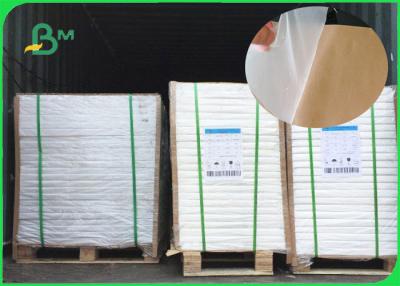 China Innoxious 15gr PE 300gr Base Paper White And Brown Sheet For Making Box Of Food for sale