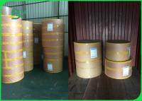 China 60gsm 15mm - 600mm Unbleached Kraft Straw Paper For Drinking Customized for sale