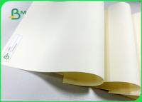 China Width 700mm Good Strength No Powder Drop Cream Woodfree Paper For School Book for sale