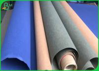 China 0.55 MM Fabric Material Untearable Washable Kraft Paper Roll For Making Tote Bag for sale