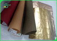 China Width 150cm×110yard Fiber 0.55mm Black Color Washable Kraft Paper For Hand Bags for sale
