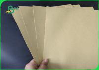 China 80gr FSC Brown Kraft Paper No Impurity Jumbo Rolls For DIY Flower Packing for sale