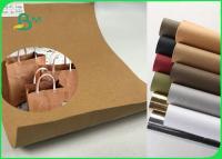 China Multifunction Reused Fabric Washable Kraft Paper In Roll Making bags Flowerpot for sale