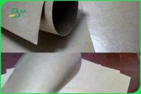 China Food Packaging One Side Coated PE Brown Kraft Paper In Roll FSC FDA Certified for sale