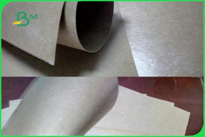 China Food Packaging One Side Coated PE Brown Kraft Paper In Roll FSC FDA Certified for sale