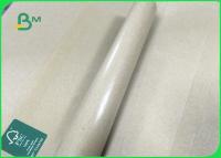 China FDA FSC Natural PE Coated Brown Kraft Paper For Street Food Packaging Plate Box for sale