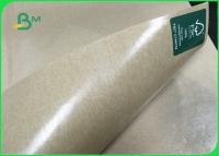 China Food Safe Coated PE Natural Kraft Paper For Street Food Tray Package Custom for sale