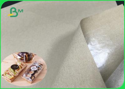 China Food Safe Coated PE Natural Kraft Paper For Street Food Tray Package Custom for sale