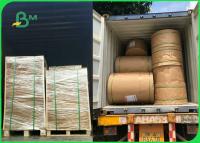 China Food Safe Coated PE Natural Kraft Paper For Street Food Tray Package Custom for sale