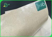 China FDA FSC Food Grade Brown Kraft Paper For Paper Tray Street Food Package for sale