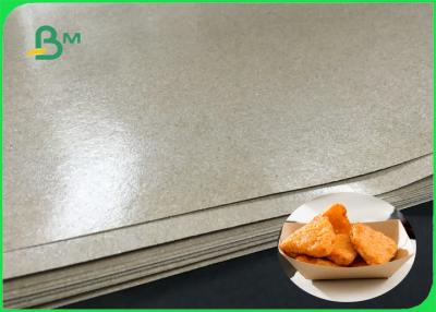 China FDA FSC Food Grade Brown Kraft Paper For Paper Tray Street Food Package for sale