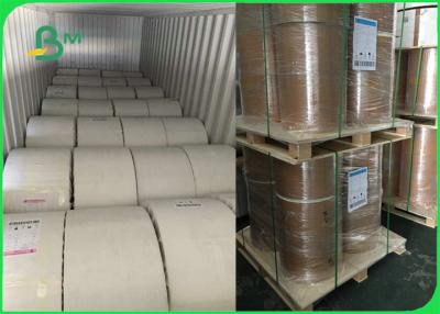 China 60gsm 120gsm Brown Kraft Paper Rolls For Straws 14mm 15mm FDA FSC Approved for sale