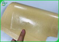 China Single Sided Glossy 40gsm 50gsm Brown color Kraft Paper + 10gr 15gr PE Poly Coated for sale