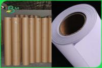 China White 80gsm Garment Cutting Room CAD Plotter Paper Roll For Designers Recycled for sale
